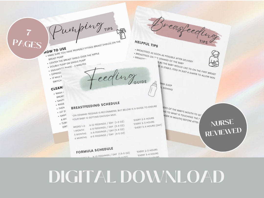 Breastfeeding Guide | Positions, Pumping, Milk Storage | Neutral Colors ...