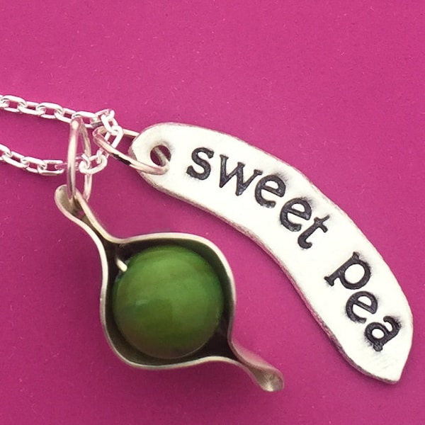 Sweet Peas Necklace - Etsy