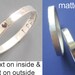Thin Inner Message Custom Ring - Etsy