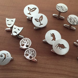 Custom Shape Cufflinks - Etsy