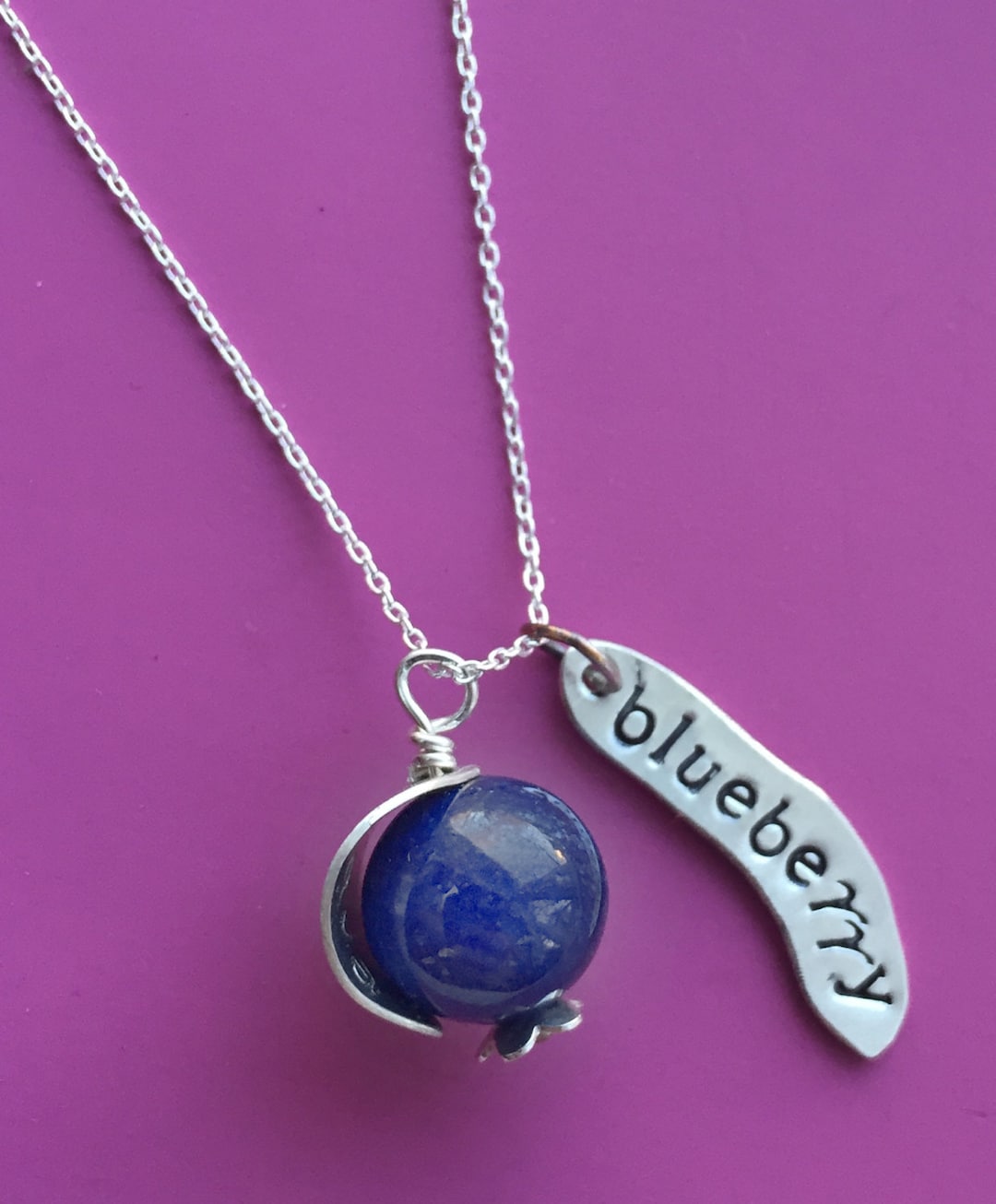 Blueberry Necklace - Etsy