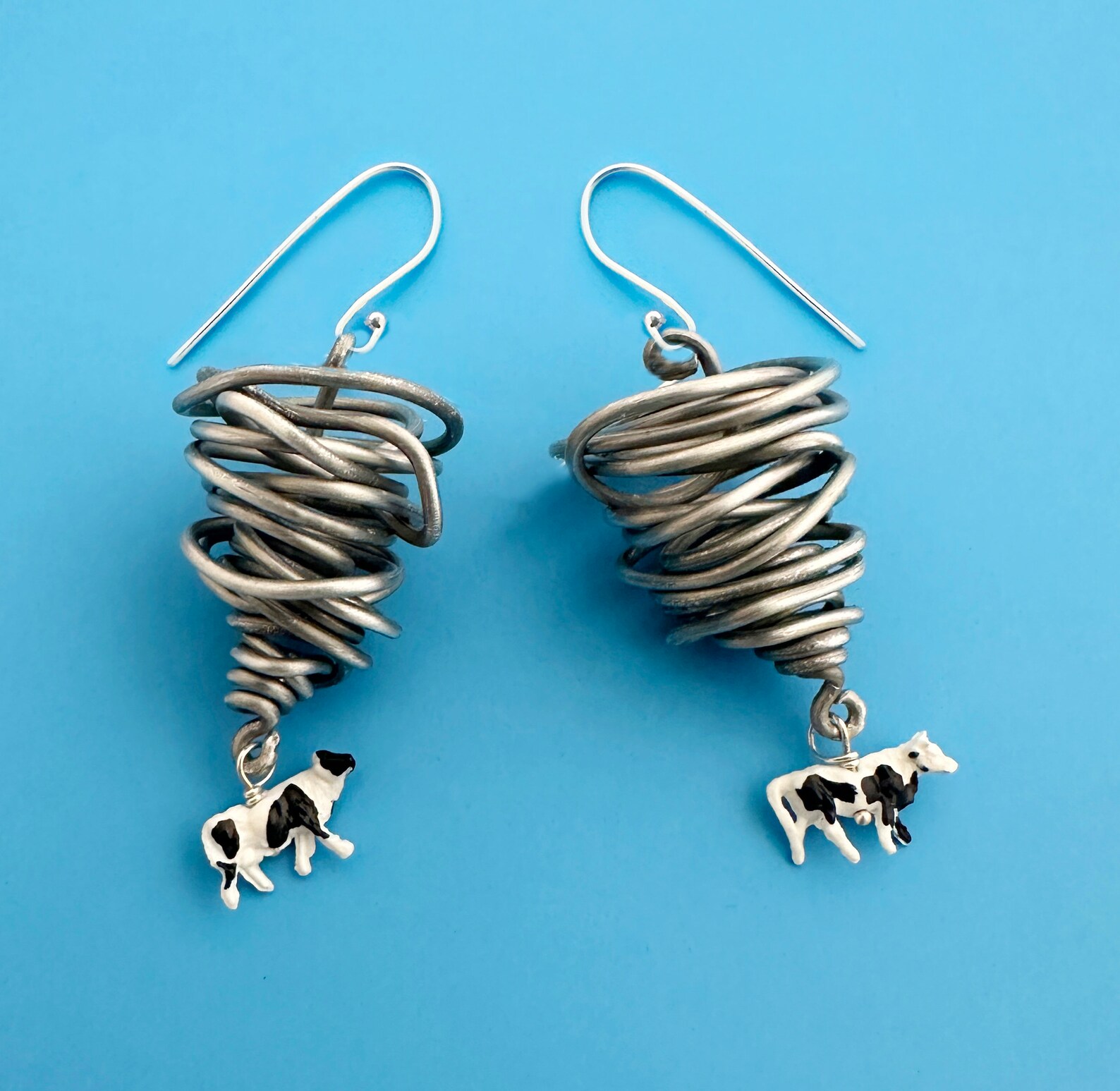 Tornado Cow Earrings - Etsy