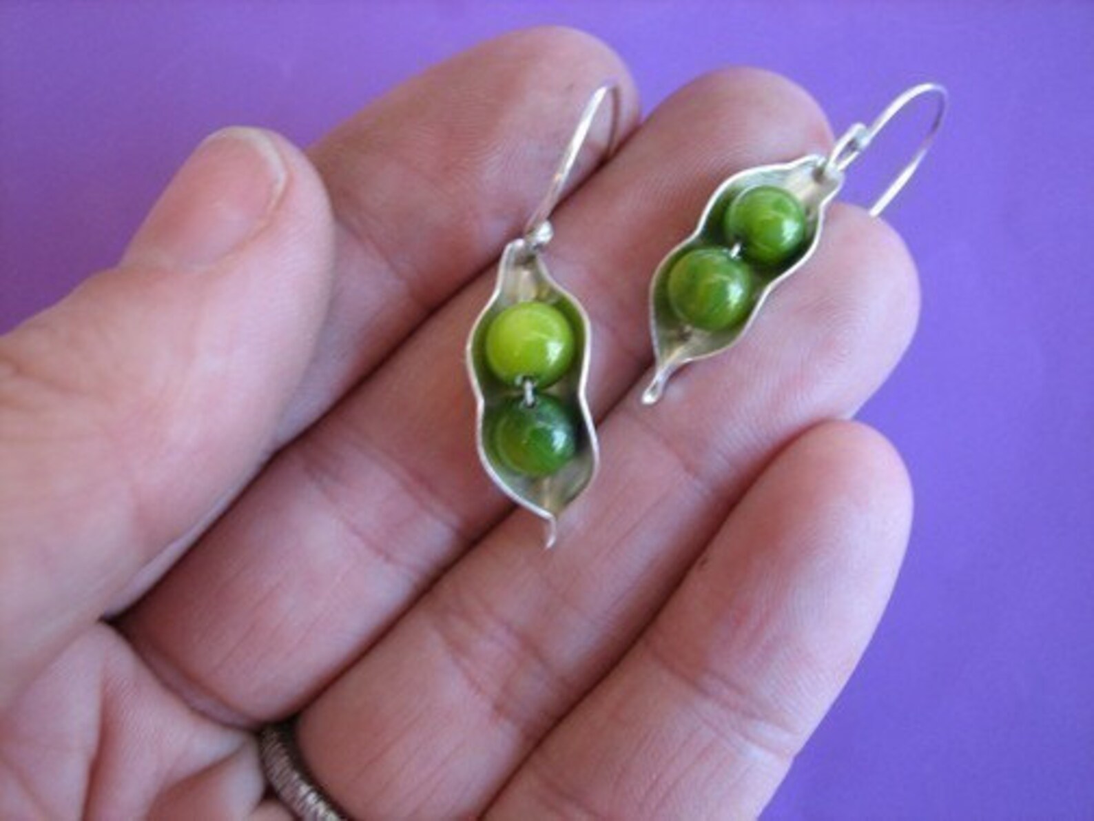 Two Peas in a Pod Earrings - Etsy