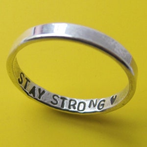Sterling Silver Inner Hidden Message Custom Ring - Etsy
