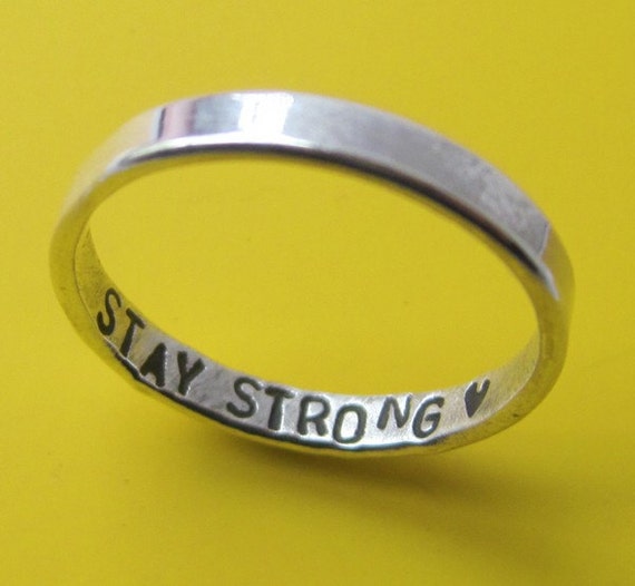 Sterling Silver Inner Hidden Message Custom Ring | Etsy