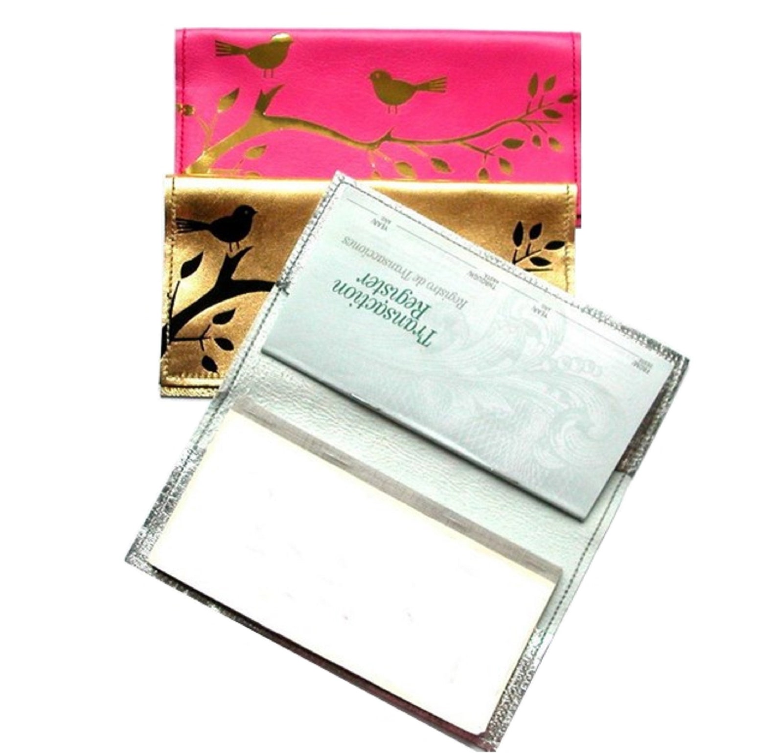 Birds on a Tree Branch Leather Checkbook Cover Leather - Etsy