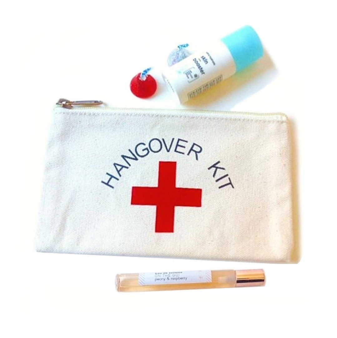 Hangover Kit Bag | Canvas Hangover Kit Pouch | Bachelorette Kit ...