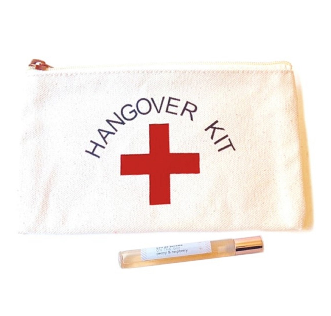 Hangover Kit Bag Canvas Hangover Kit Pouch Bachelorette - Etsy