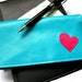 Berri Heart Applique Leather Checkbook Cover Checkbook - Etsy