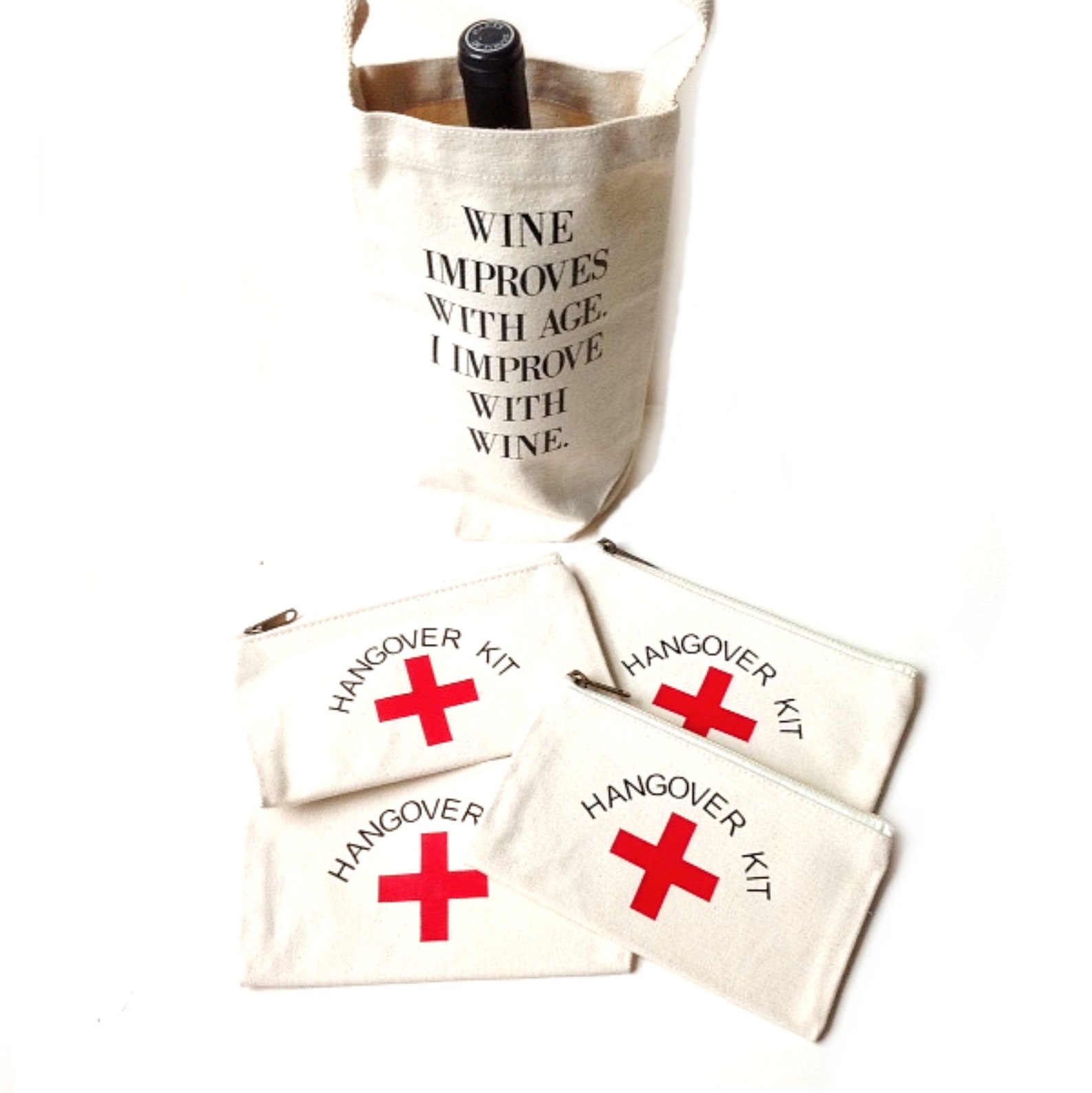 Hangover Kit Bag Canvas Hangover Kit Pouch Bachelorette - Etsy