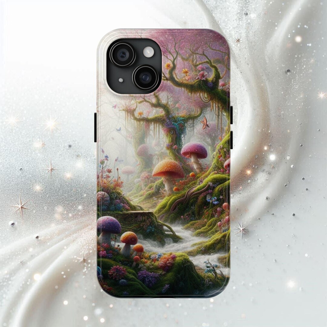 Fantasy Forest Mushroom Phone Case: Enchanting Protector Cover - Etsy