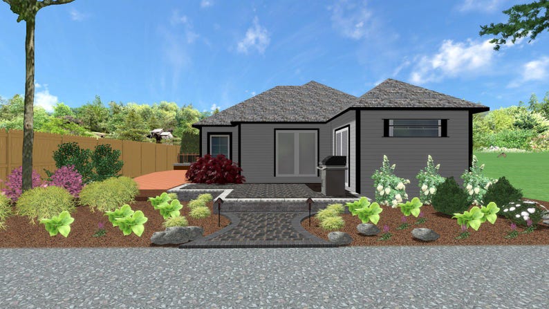 3D Landscape Design, 2D Landscape Design, Digital Download, Hardscape ...