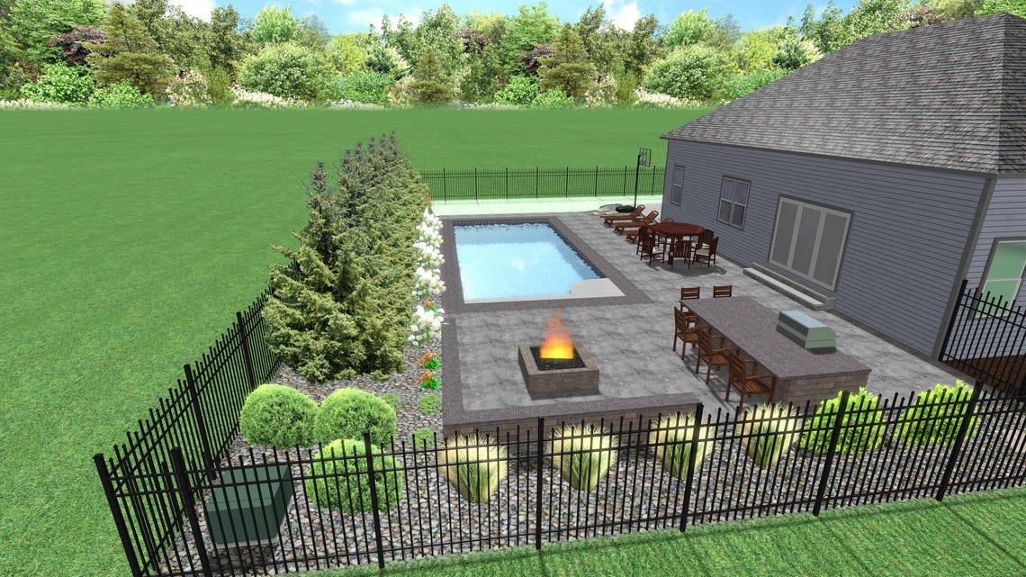 3D Landscape Design, 2D Landscape Design, Digital Download, Hardscape ...