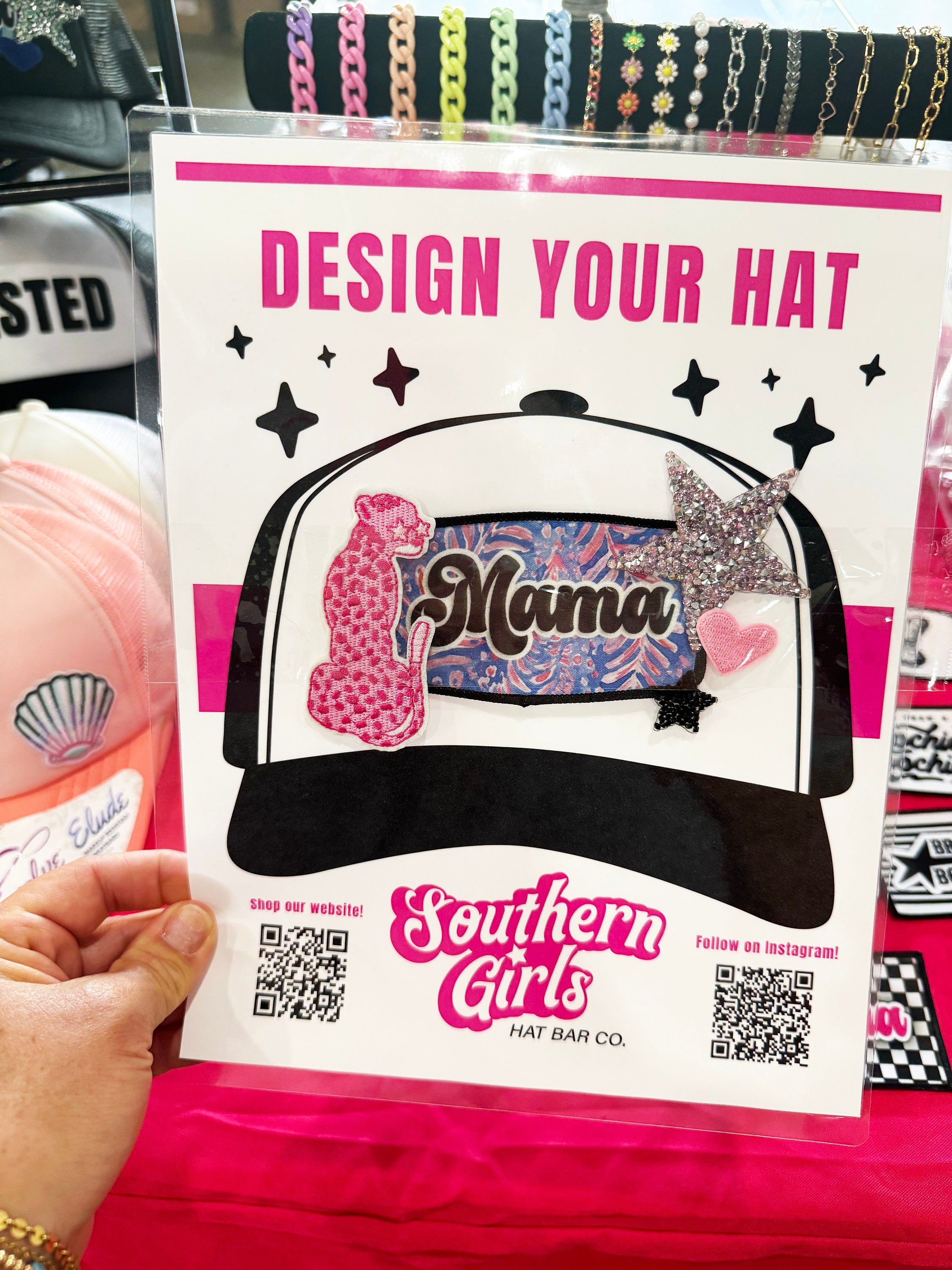 Trucker Hat Design Template Digital Download Patch Layout Hat Bar Print ...