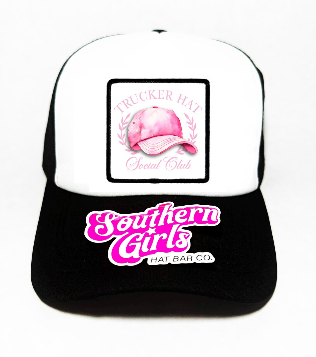 Trucker Hat Social Club Patch, Iron on Patch, Patch, Trucker Patch ...