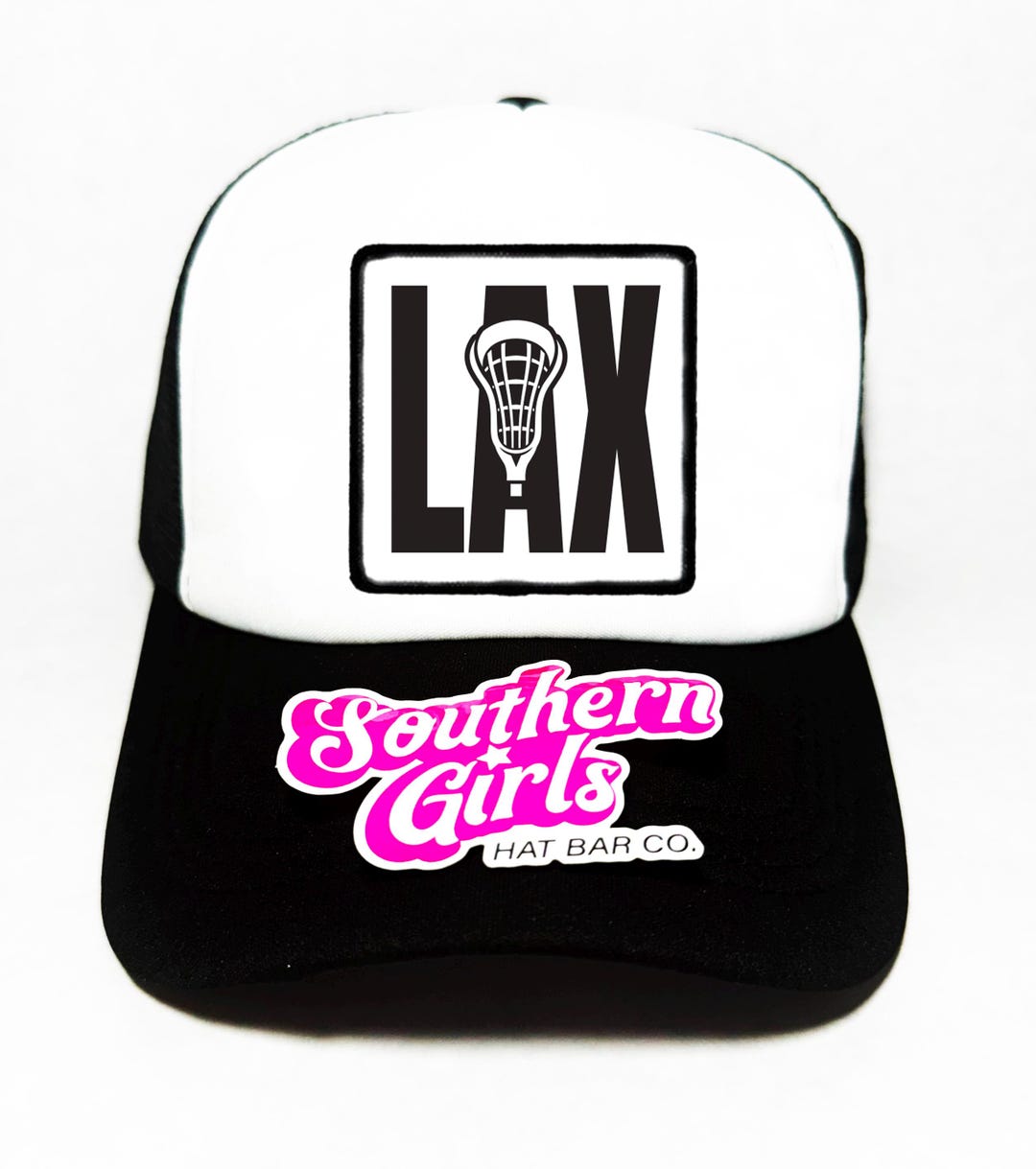 LAX Patch Lacrosse Patch Trucker Hat Iron on Patch LAX Patch LAX Hat ...