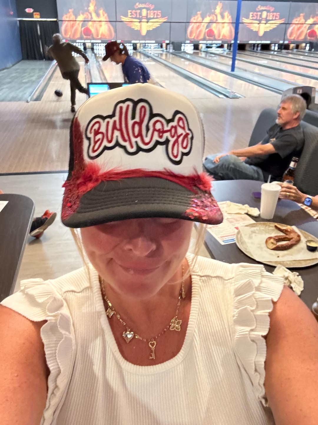 Glitter Bulldogs Trucker Hat: UGA College, Feather Fun - Etsy