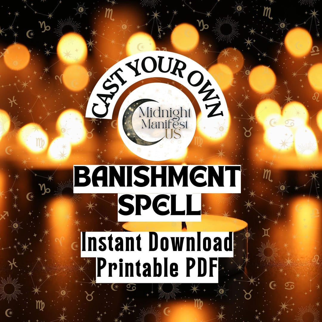 DIY Banishment Spell Instant Download Banish Your Enemy Casting Ritual ...