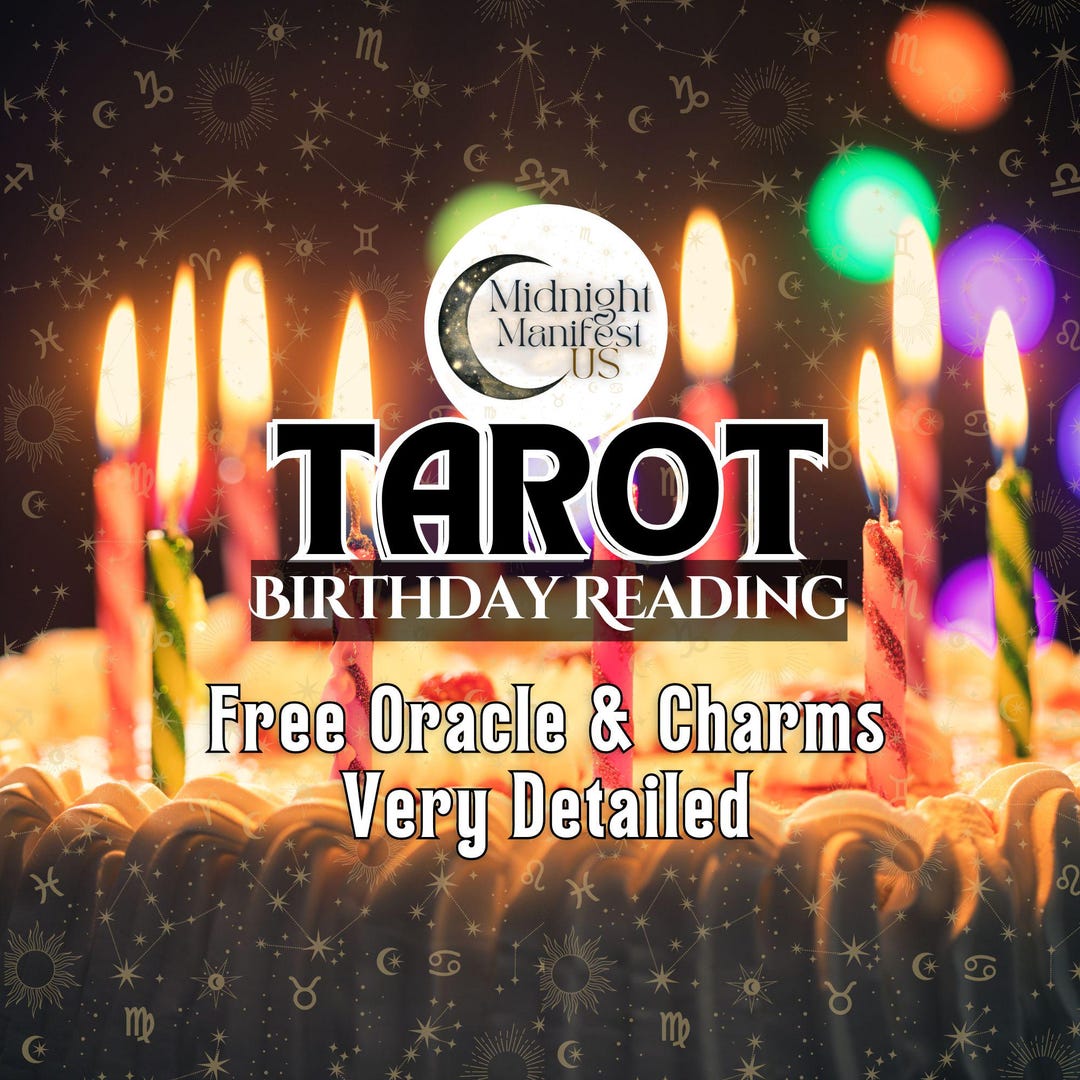 Birthday Tarot Reading Happy Birthday Reading Intuitive Psychic Reading ...