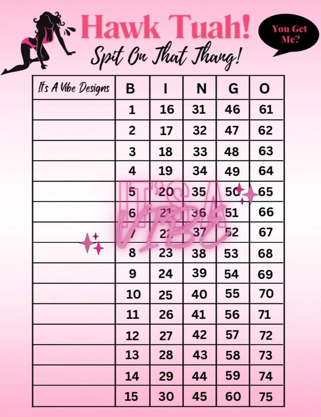 Hawk Tuah Bingo Board - Etsy