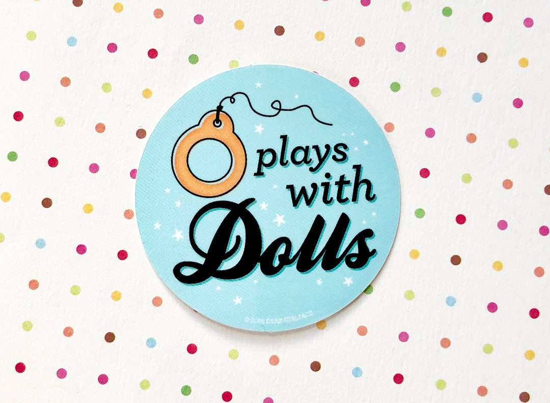 PLAYS WITH DOLLS Vinyl Sticker Blythe Doll Blue Small - Etsy