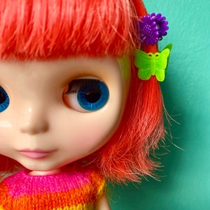 Blythe Essential Y2K Butterfly & Daisy Hair Clips / Set of 6 - Etsy