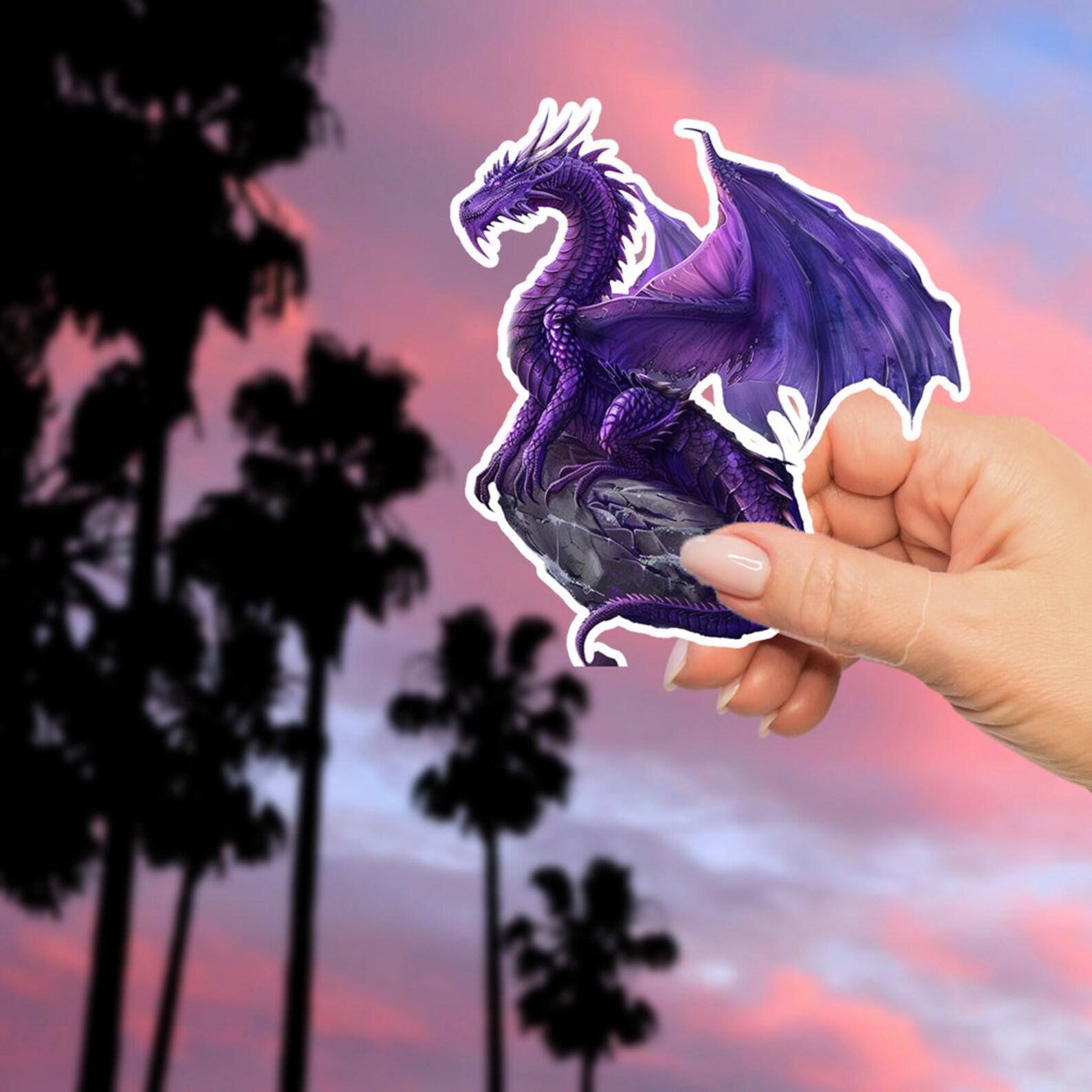 Majestic Dragon Stickers, Fierce Dragon Clipart Stickers, Dragon Fire Sticker , Reading ...