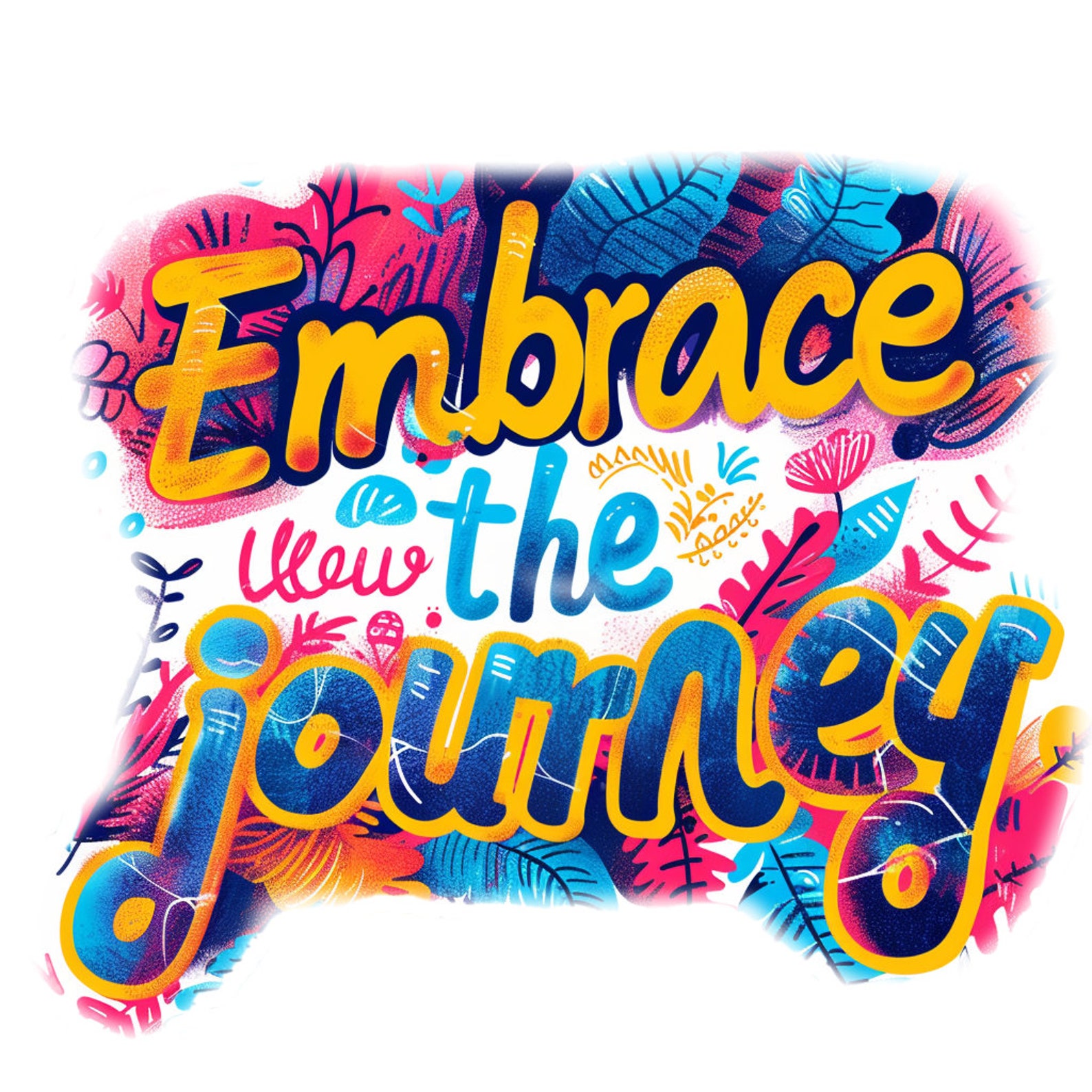 Embrace the Journey Sticker, Inspirational Affirmations, Enjoy the Journey Decal, Inspirational ...