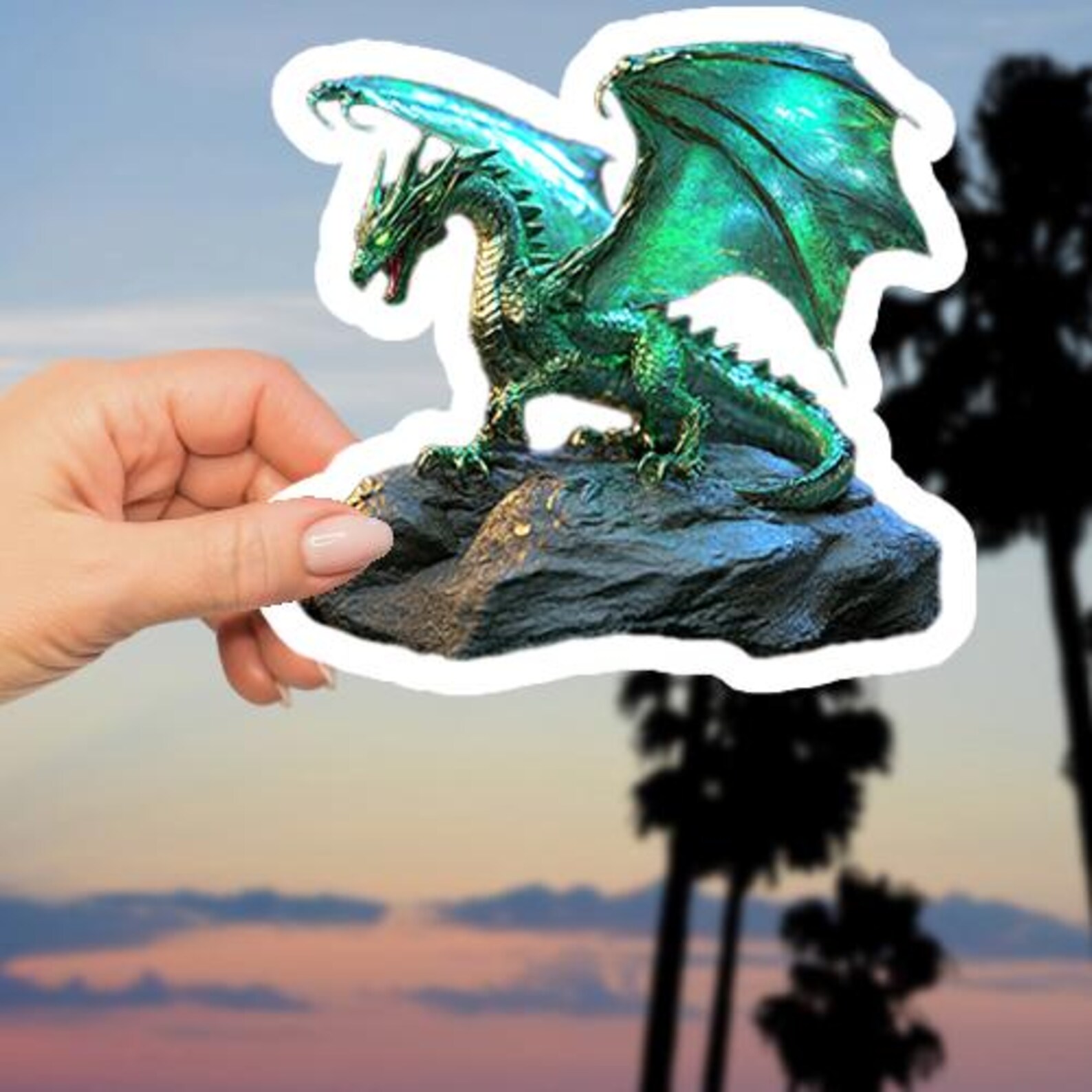 Majestic Dragon Stickers, Fierce Dragon Clipart Stickers, Dragon Fire Sticker , Reading ...