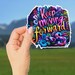 Keep Moving Forward Stickers, Motivational Quotes Stickers, Gift ...