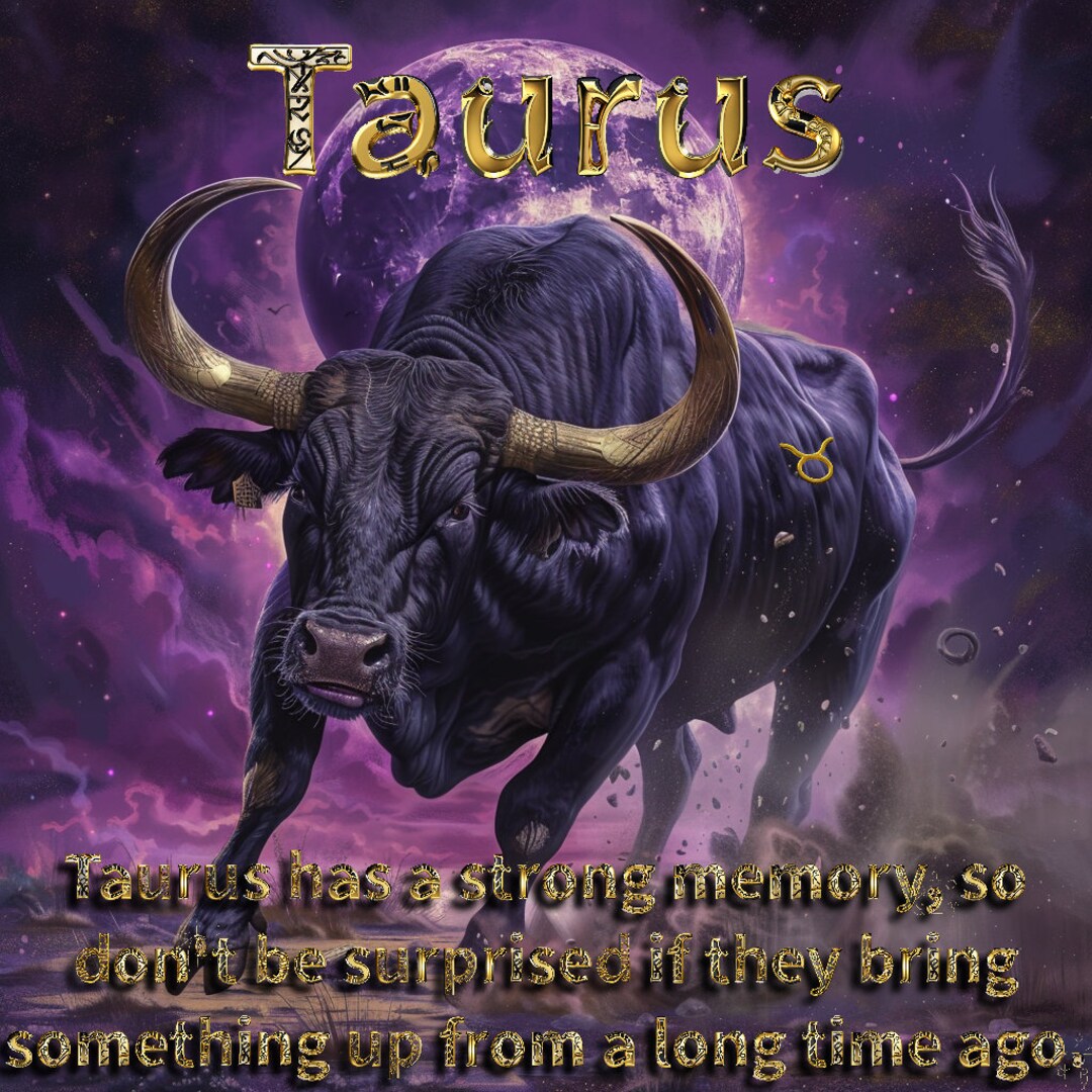 Taurus Zodiac Sign, Zodiac Sticker, Astrological Sign Sticker ...