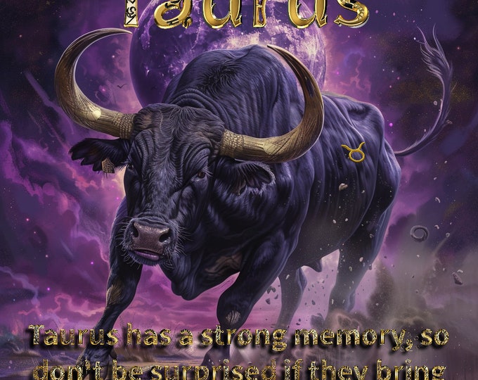 Taurus Zodiac Sign, Zodiac Sticker, Astrological Sign Sticker ...