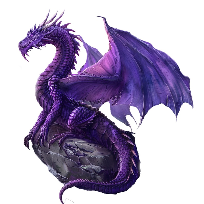 Majestic Dragon Stickers, Fierce Dragon Clipart Stickers, Dragon Fire Sticker , Reading ...