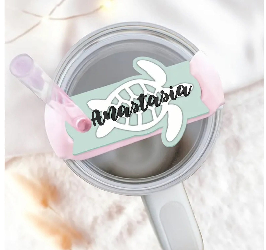 Stanley Sea Turtle Name Plate, Custom Cup Name Plate, Personalized Name ...