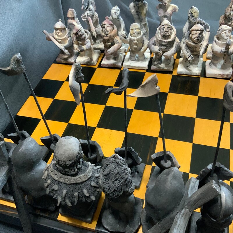 Clay Chess Set - Etsy