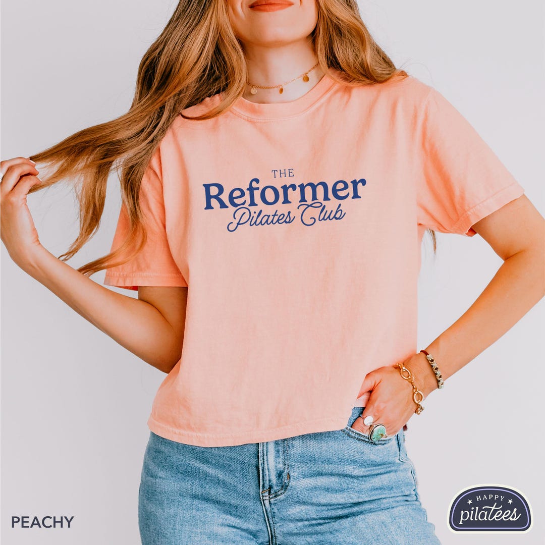 Reformer Pilates Club Boxy Tee | Relaxed Fit Women's Shirt for Pilates ...