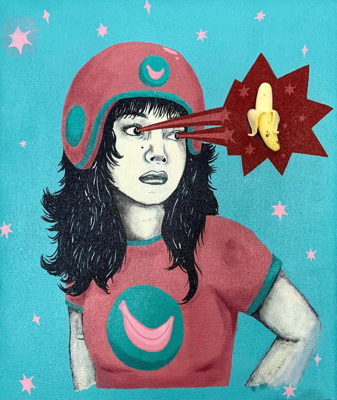 Banana Girl Print Etsy