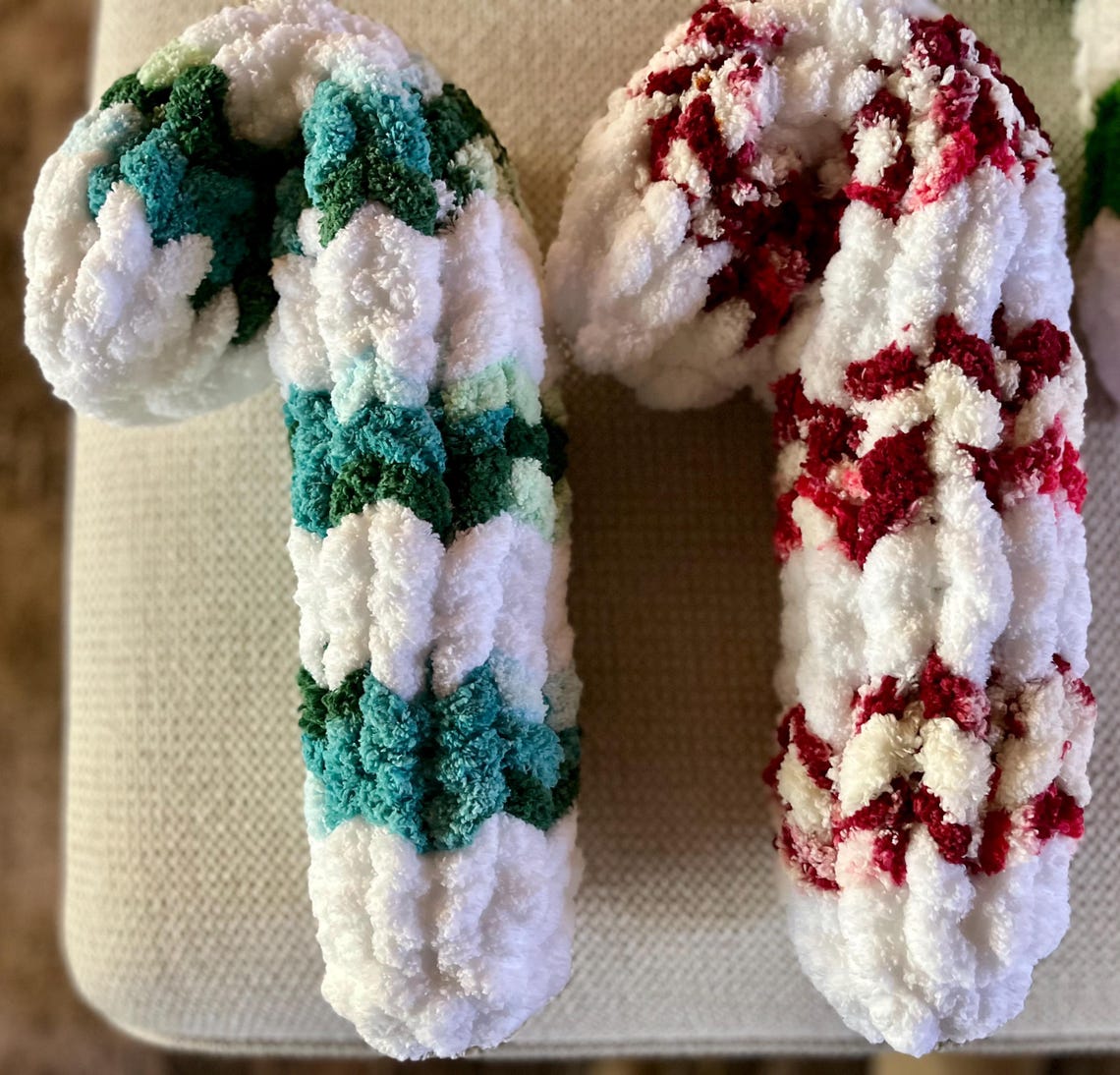 Candy Cane Tutorial - Chunky Knit - Etsy