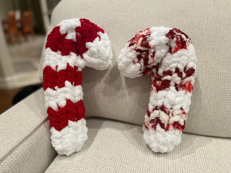 Candy Cane Tutorial - Chunky Knit - Etsy