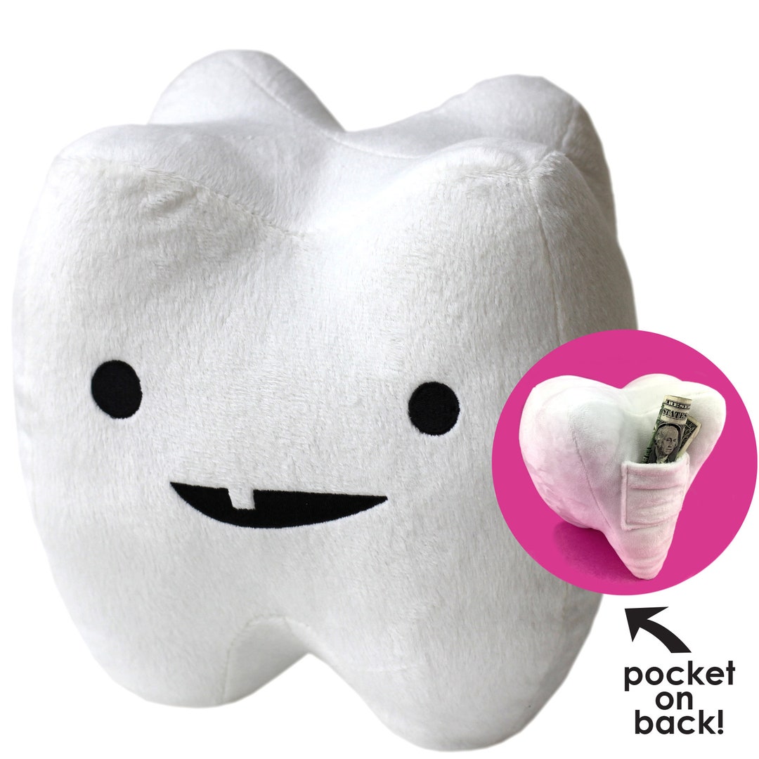 Teeth Plushie W/ Tooth Fairy Pocket | Can't Handle the Tooth I Heart ...