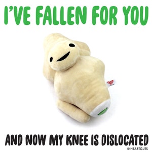 Knee Surgery Plushie Kneed for Speed I Heart Guts | Get Well Knee ...