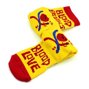 Blood Socks | I Heart Guts Blood Donor Bank Cute Sock Blood Disease ...