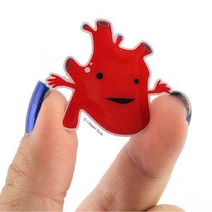 Heart Lapel Pin | I Heart Guts Cute Heart Surgery Gift, Cardiac Probs ...