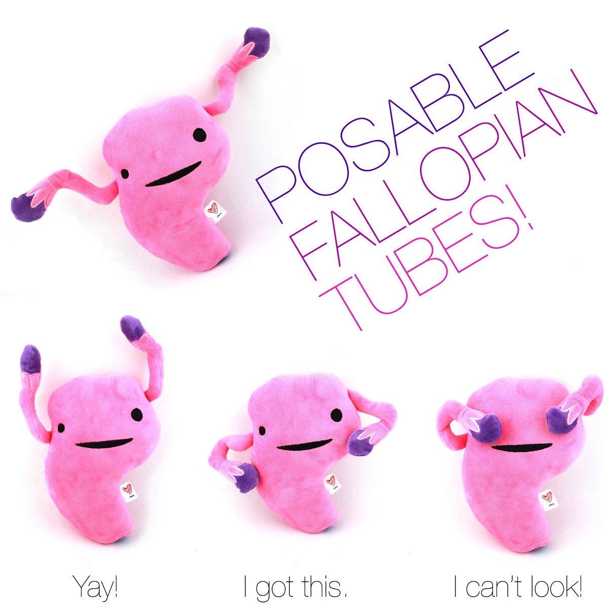 Uterus Plushie Womb Service I Heart Guts Plush Organ Get Well Period ...
