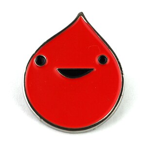 Blood Enamel Pin | Cute Blood Donor Prizes for Blood Bank, Donation ...