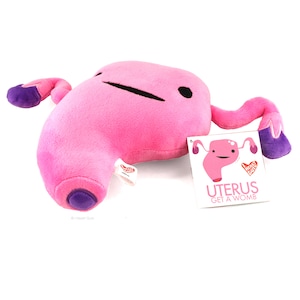 Uterus Plushie Womb Service I Heart Guts | Plush Organ Get Well Mother ...