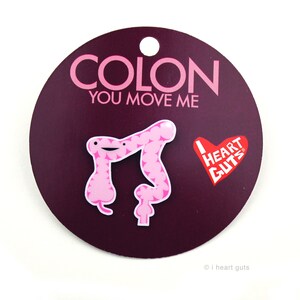 Colon Pin | Cute Colon Probs Gift for Colorectal Surgery, IBD and IBS ...
