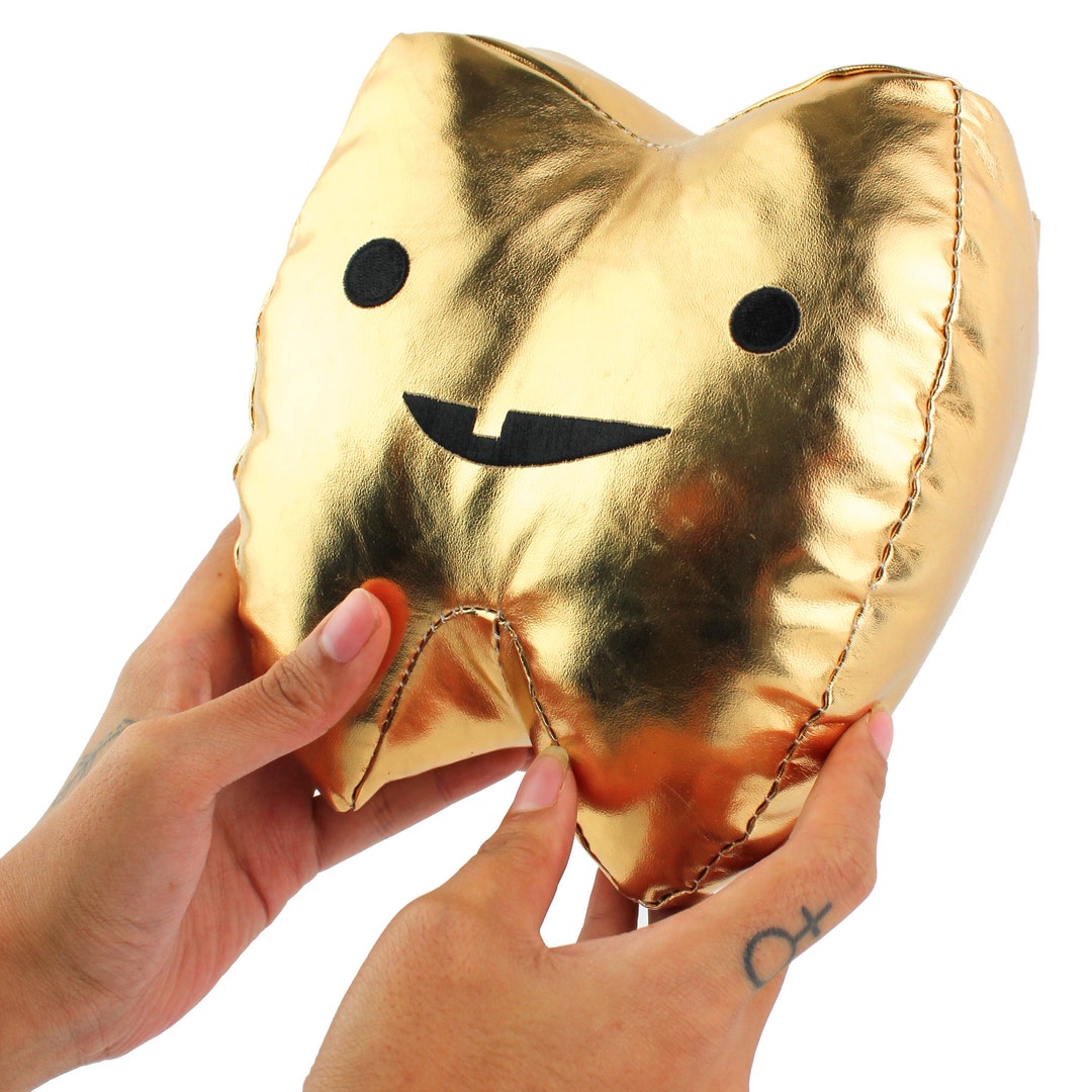 Gold Tooth I Heart Guts | Metallic Vinyl Plush Organ Dental Get Well ...