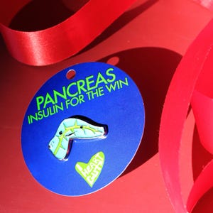 Pancreas Enamel Lapel Pin | Cute Diabetic Pins, T1D Diabetes Awareness ...