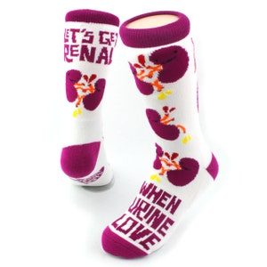 Blood Socks I Heart Guts Blood Donor Bank Donation Cute Sock Blood ...